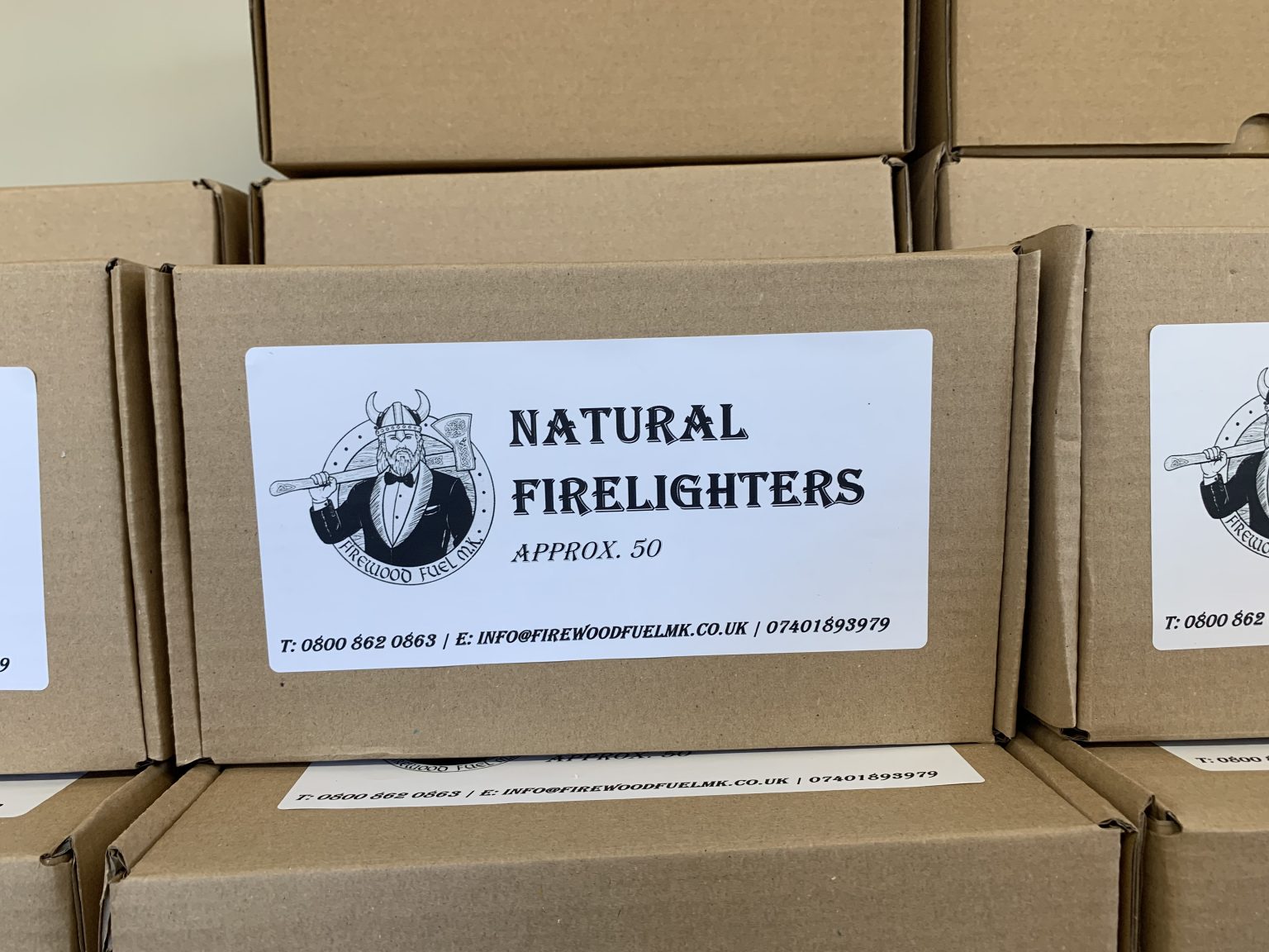 Natural Firelighters - Firewood Fuel MK